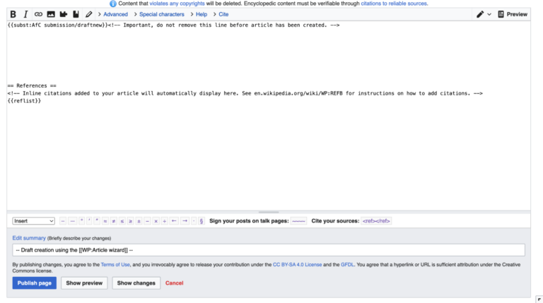 How to Create a Wikipedia Page for a Person